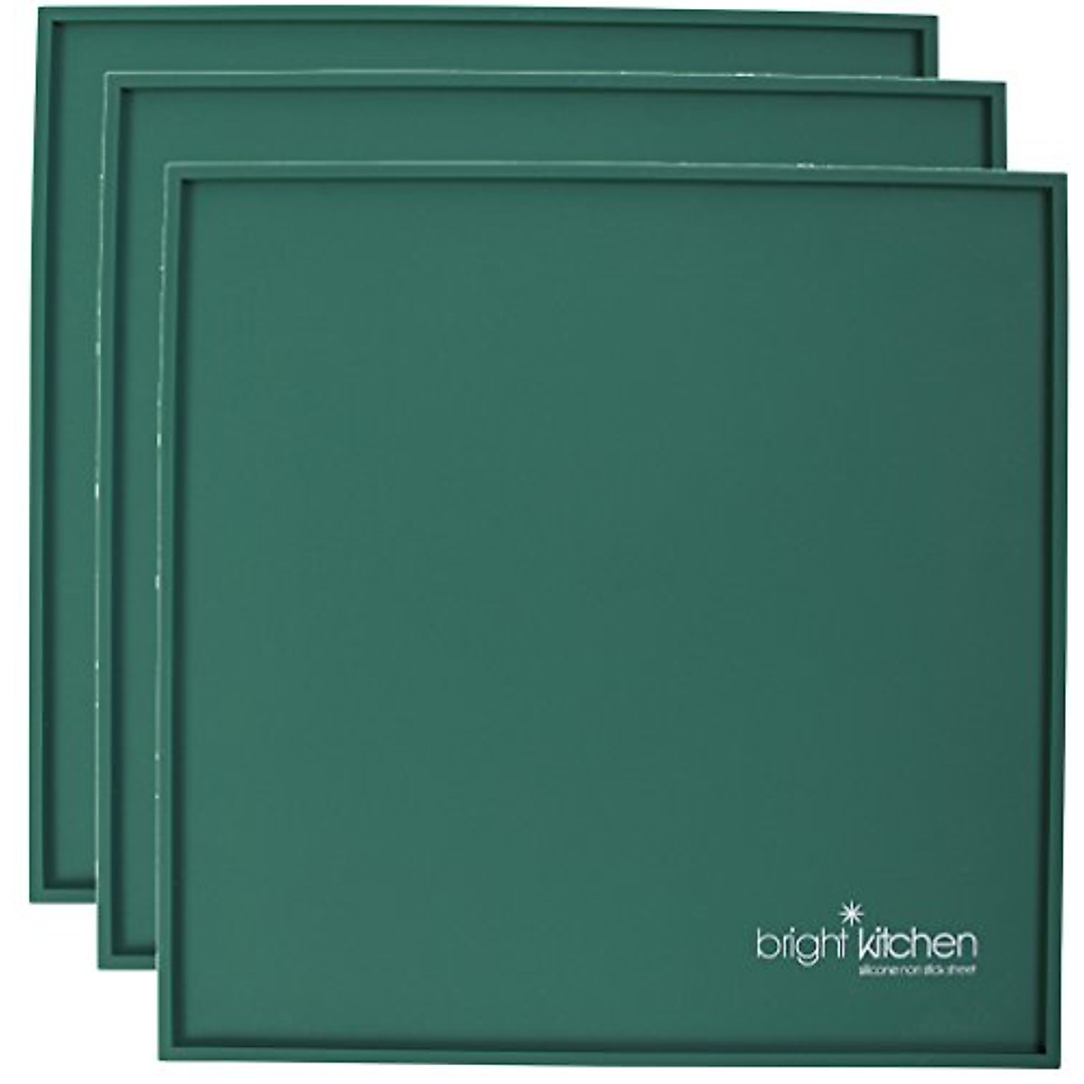 Set of 3-14" x 14" Edge Silicone Sheets for Excalibur Dehydrator Bright Kitchen Re-Usable Non-Stick Mat Lip For Fruit Leather Liquids (3 Edge Sheets)