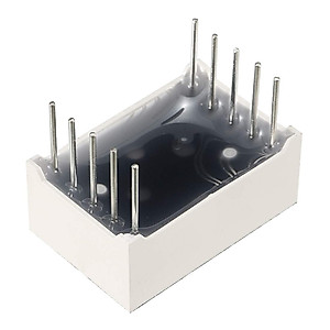 uxcell Common Anode 10 Pin 1 Bit 7 Segment Display 0.75 x 0.5 x 0.31 Inch 0.5" Red LED Display Digital Tube 10pcs