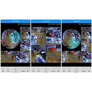BlueHills White Compact Security Camera for Ceiling or Walls HD 1080P Night Vision Motion Detector & Two-Way Audio - Monitor Front-Door Home Business Kids Baby Dog Cat & Pets with App in Cell Phone