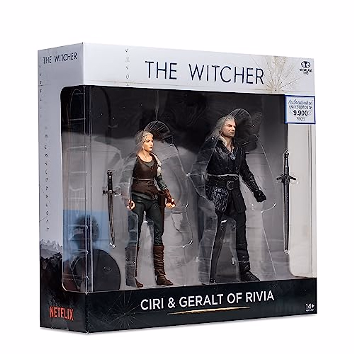 McFarlane Toys - The Witcher Ciri & Geralt of Rivia (Season 3) 7in Action Figure 2pk