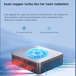 Mini Gaming PC, Intel Core I9 10885H Nvidia RTX 2060 6G Windows 11 Pro, Up to 5.3Ghz,16GB DDR4 1TB NVMe, Mini Desktop Computer, Type-C/HDMI/DP 4K HD Output, 6*USB, WiFi 6 BT 5.2