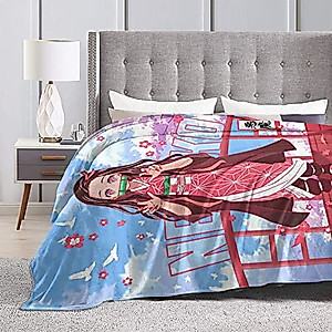 ixqekuc Anime Blanket Merch Ultra Soft Throw Blanket Warm Bed Blanket for Travelling Camping Living Room Sofa Bedroom Decor Gifts NO.4-50"x40"