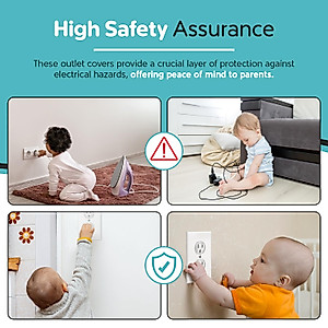KP KOOL PRODUCTS Plug Covers for Electrical Socket Outlets Covers for Baby Proofing - Safety Plug Covers for Child's Protection - Pack of 40