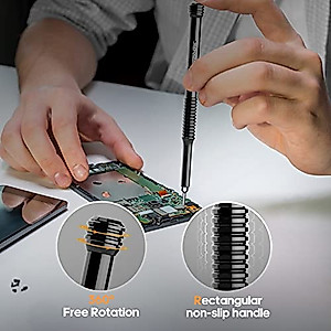 96 in 1 Precision Screwdriver Set, AM ARROWMAX Magnetic Driver With Aluminum Case, Electronics Repair Tool Kit for iPhone, Tablet, Macbook, Xbox, Cellphone, PC, Game Console, Black