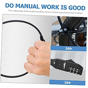 Outanaya 5pcs Cable Tie Combination Lock Bike Lock Bike Cable Lock Motorized Bicycle Electric Bicycles Heavy Duty Cable Lock Cycling Bike Tie Lock Household Motorcycle Lock Bike Supply