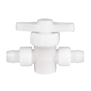 RecPro RV Plumbing Hardware | 06880 | 1/2" Compression Type 2-Way Stop Valve | Shutoff Fitting | Pex Pipe/Tubing Fittings (1 Fitting)