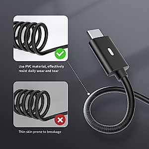 USB C Cable PD 4.5 x 3.0mm Male to DC Female 12V 19V 20V Adapter, USB-C to 4.5x3.0mm 100w 19.5V Adapter Made fit for Dell Inspiron Vostro Laptop Series