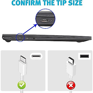 Replacement 65W 45W Samsung Galaxy Book pro 360 Charger USB C for NP950QDB NP930QDB Galaxy Book Pro NP950XDB NP930XDB 15.6”13.3 KA1US KA2US KB1US KB2US Laptop Power Supply Adapter Cord