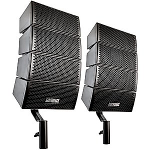 Earthquake Sound DJ-Array Gen2 4x4" Line Array Loudspeaker System, Set of 2, Black