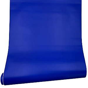 Yifely Solid Blue Color Shelving Paper Peel & Stick Shelf Liner Dresser Drawer Sticker 17.7 Inch by 9.8 Feet