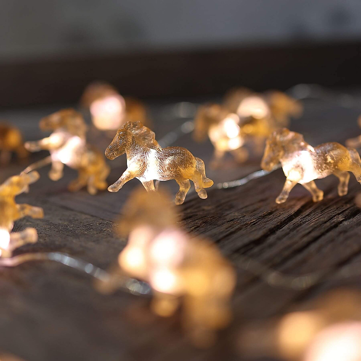 Fairy Pony String Lights Unique Decorative Lights Horse Gifts for Girls Cute Lights 20LEDs 8ft Battery Operated for Birthday Horse Lover Xmas Thanksgiving Decor
