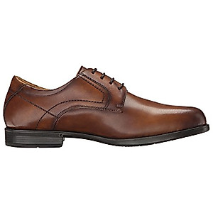 Florsheim Men's Medfield Plain Toe Oxford Dress Shoe, Cognac, 11 Wide