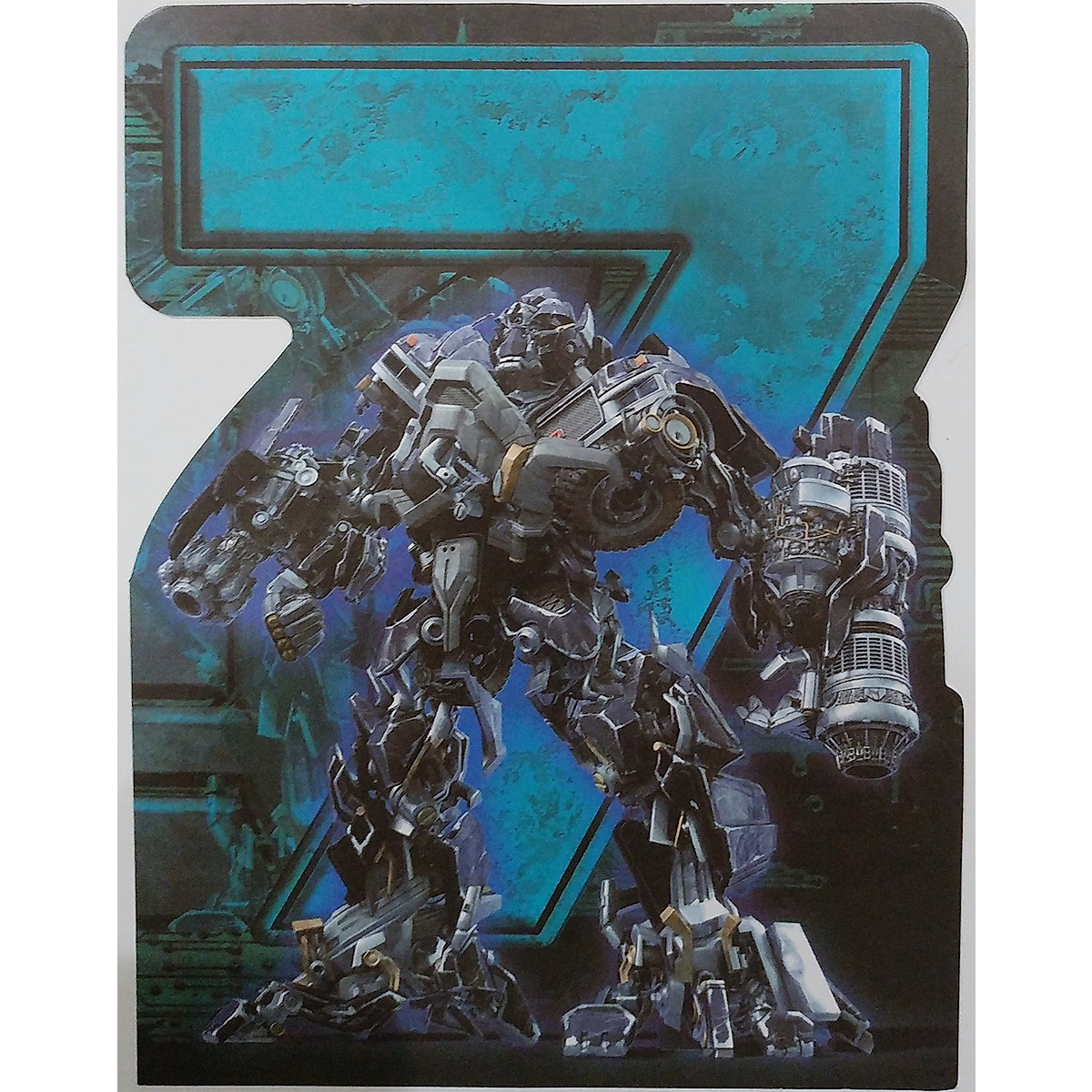 Transformers - Happy 7th Birthday Greeting Card"Activate the Fun" - Seven Seventh 7