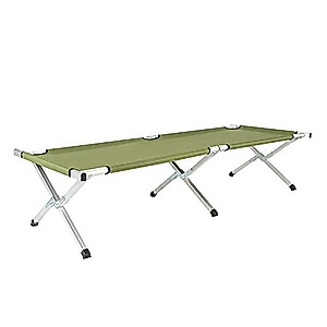 Kcelarec Outdoor Camping Cot, Folding Lightweight Bed Portable Camping Cot with Carry Bag for Adults Hiking Hunting Traveling