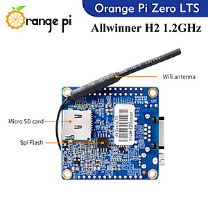 Orange Pi Zero LTS 512MB DDR3 AllWinner H3 Quad-Core A7 Single Board Computer, WiFi Support, Open Source Development Board Microcontroller Mini PC Run Android/Lubuntu/Debian (Zero LTS+Case)