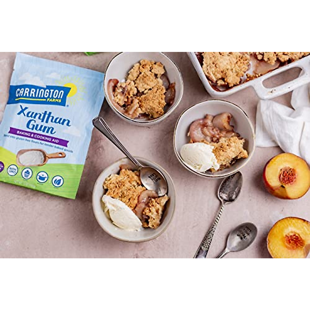 Carrington Farms- Xanthan Gum - Non-GMO - Zero Calories - Vegan - Gluten Free - 5oz.