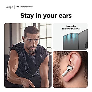 elago [6 Pairs] Compatible with AirPods Pro 2 Ear Tips with Earbuds Cover, Compatible with Apple AirPods Pro 2nd Generation [3 Sizes: Large + Medium + Small] [US Patent Registered] (Dark Grey)