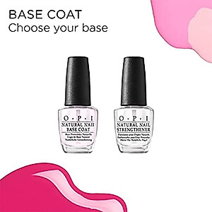 OPI Natural Nail Base Coat, Nail Polish Base Coat, 0.5 fl oz