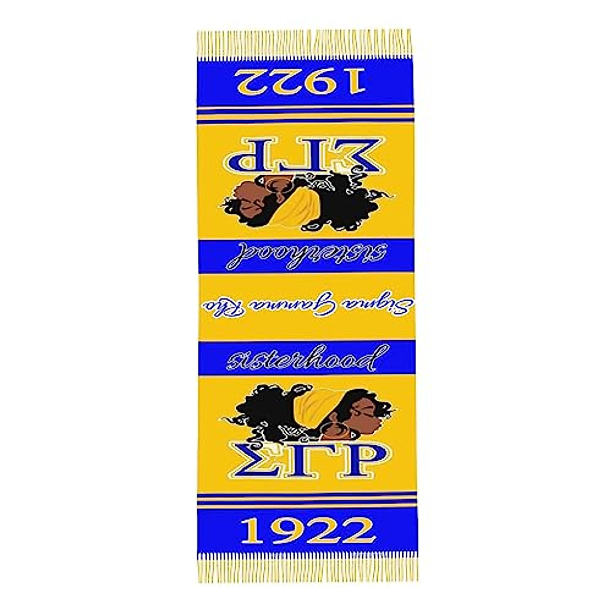 Beyli Sigma Gamma Rho Scarf Winter Warm Long Scarf Sister Gift Soft Tassel Scarf 77.6" * 28.3" Tassel 4"