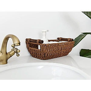 StorageWorks Round Paper Rope Storage Baskets