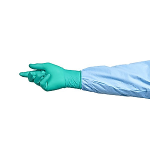 HALYARD Surgical Gloves Latex Micro Sterile Individually Wrapped Pairs Powder Free Medical Disposable Gloves, 7.5 mil, Size 5.5 XS, Teal, SGL60055 (Box of 50 Pairs - 100 Total)