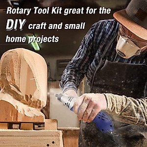 WORKPRO Rotary Tool Kit, 6 Variable Speed, Ideal for Crafting and DIY Projects – Cutting, Sanding, Grinding, Polishing, Drilling, Engraving