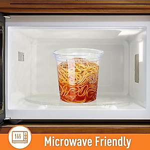 ZT GUZOR 24oz [240 pack] Plastic Food Storage Containers and Deli Containers with Lids, Plastic Soup, Freezer Storage, Meal Prep Containers