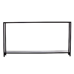 SEI Furniture Bergen Narrow Metal Console Table, Black
