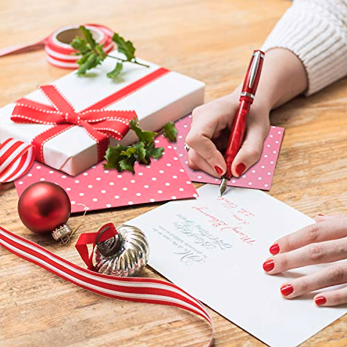 SUPHOUSE 120 Blank Cards, Blank Note Cards and Colored Envelopes, Thank You Greeting Cards with Envelopes, Stationary Supplies Bulk Birthday Cards Set