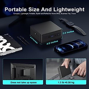 Intel NUC 11 NUC11PAHi5 16GB DDR4 RAM,512GB SSD,Win 11 Pro Mini PC,Core i5-1135G7 CPU 8M Cache, up to 4.20 GHz Mini Desktop Computers, Thunderbolt 3/Support 8K/WiFi 6/4K Quad Display/Bluetooth 5