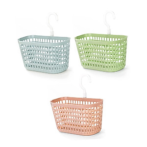 CIYODO Hanging Bathroom Basket Hanging Basket Toiletry Bag Bin Shower Organizer Hanging Shower Tote Hanging Shower Corner Shower Soap Holder Storage Basket Nordic