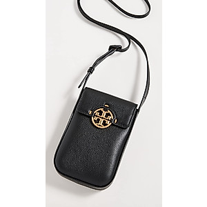 Tory Burch Women's Miller Phone Crossbody, Black, One Size