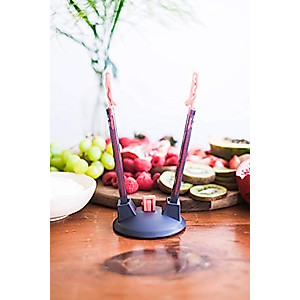 Jokari Suction Cup Fortified Baggy Rack 2 Pack For More Stability When Filling Plastic Freezer Storage Zip Lock Bags. Sturdy Clips Hold Containers Open to Pour Leftovers and Meal Prep Ingredients.