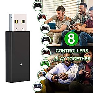 FOOAO Wireless Adapter for Xbox Controller Works with PC Windows 10/8.1/7 Compatible with Xbox One Xbox Series X Xbox One X S Controller Elite Series