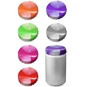 Soda Can Covers Lids, 6 Pack BPA-Free Can Cover for Soda Lid, Reusable Pop Can Lid Beer Can Covers, Silicone Soda Can Lids for Carbonated Beer Juice Beverages Energy Drinks, Fits Standard Soda Cans