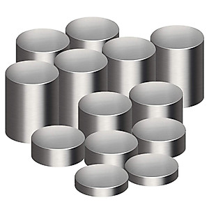 Coopay 4 oz. Tungsten Weights 3/8 Inch Incremental Cylinders Car Incremental Tungsten Weights Compatible with Pinewood Car Derby Weights to Optimize Your Car for Speed, 4 Sizes