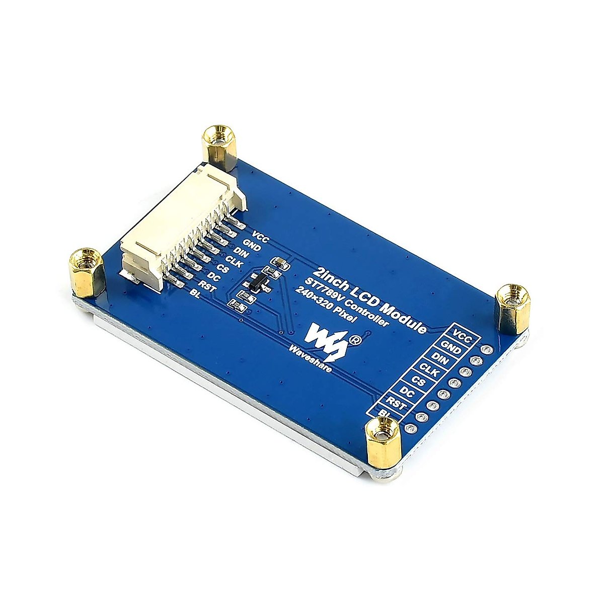 waveshare 2inch LCD Display Module,General 240×320 Resolution IPS Screen RGB 262K Color Display,ST7789 Driver,SPI Interface,LED Backlight