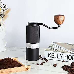 Easyworkz Manual Coffee Grinder Burr Coffee Bean Grinder with Adjustable Conical Stainless Steel Burr Portable Mill Faster Grinding
