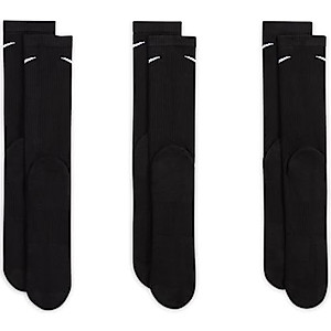 Nike mens Everyday Plus Cushioned Training Crew Socks (6 Pack)