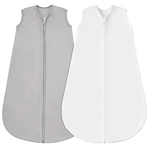 HIYYUE Micro-Plush Baby Sleep Sack 6-12 Months All Season Baby Sleeping Bag 2-Way Zipper Toddler Wearable Blankets 2Pack Warm Soft Plush…