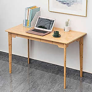 Maydear Bamboo Multipurpose Study Writing Desk/Modern Simple Computer & Laptop Table for Living Room Home and Office/Dining Table