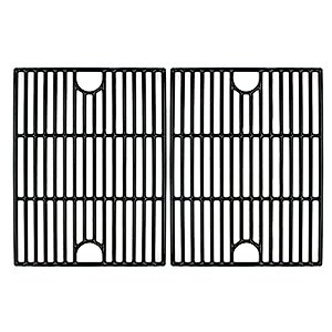 Hongso 17 inch Porcelain Coated Cast Iron Grill Grids Grates for Nexgrill 4 Burner 720-0830H 720-0670A 720-0783E 720-0958A 5 Burner 720-0888N, Kenmore 41516106210 415.16106210 Uniflame GBC981, PCA192