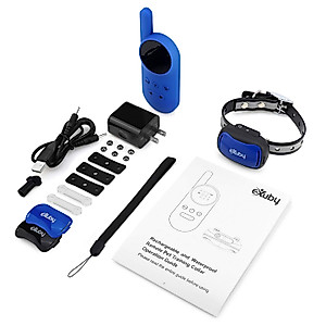 Vibrating Cat Collar - NO Shock - Cat Training Collar with Remote - Fits Kittens to Adult Cats - Vibration & Sound Only - 1,000 FT Range - Long Lasting Battery Life – 9 Intensity Levels (Dark Blue)