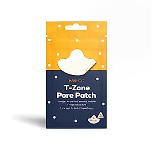 Hanhoo T-Zone Pore Patch, 4 Pore Patches and 4 Triangle Blemish Patches, Improves Look of Clogged Pores, Mattifies, Shrinks Pimples on T-Zone, Blackhead and Acne Treatment, Korean Skincare