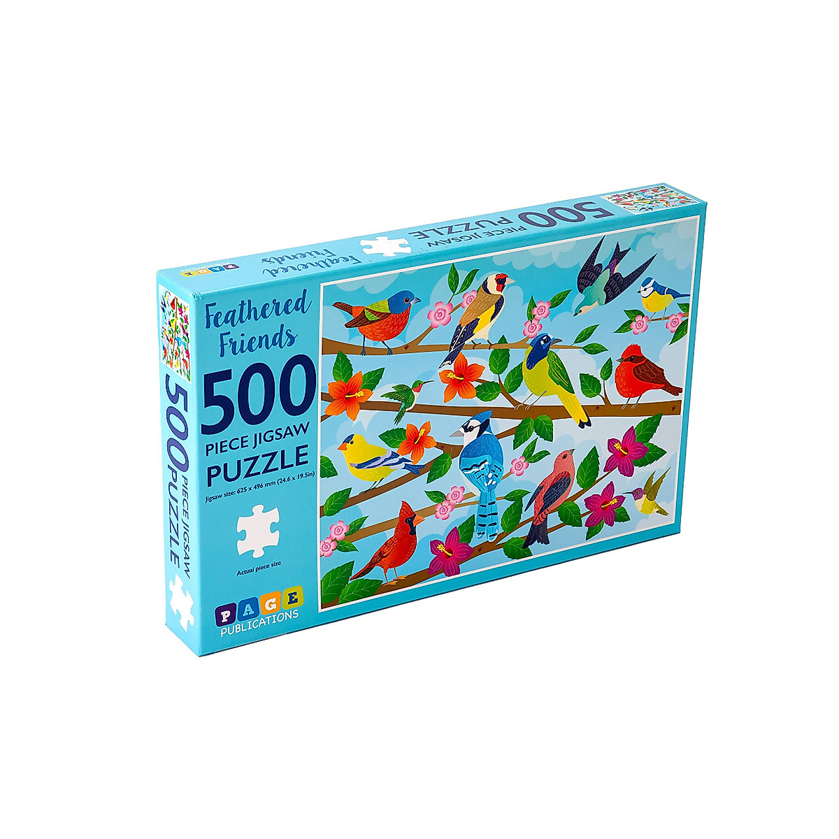 Page Publications Collection Jigsaw Puzzles for Adults 500 Piece | Feathered Friends Puzzles | Puzzles for Kids & Teens, Fun Educational Games for Family Game Night