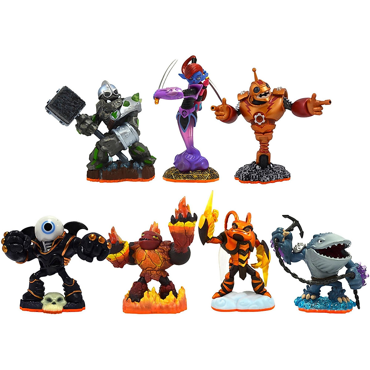 Skylanders Giants 7-Pack Eye Brawl, Ninjini, Bouncer, Crusher, Hot Head, Swarm, and Thumpback