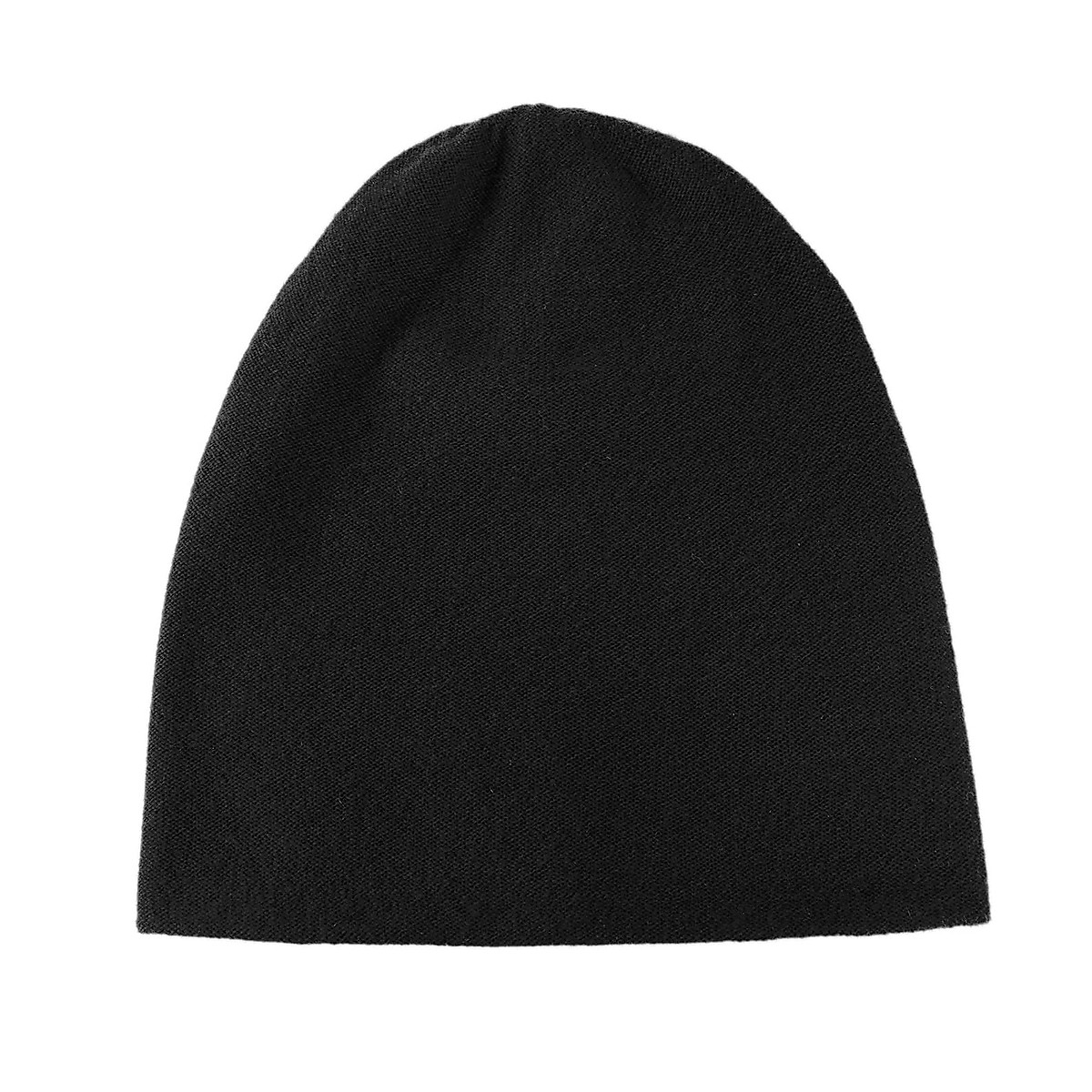 Villand 100% Cashmere Beanie for Women and Men with Gift Box, Oversized Soft Knitted Hat, Double-Layered Cashmere Ski Cap (Black)