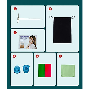 Kalimba Thumb Piano 17 Keys, Portable Mbira Finger Piano Gifts for Kids and Adults Beginners with Tune Hammer and Study Instruction (Black)