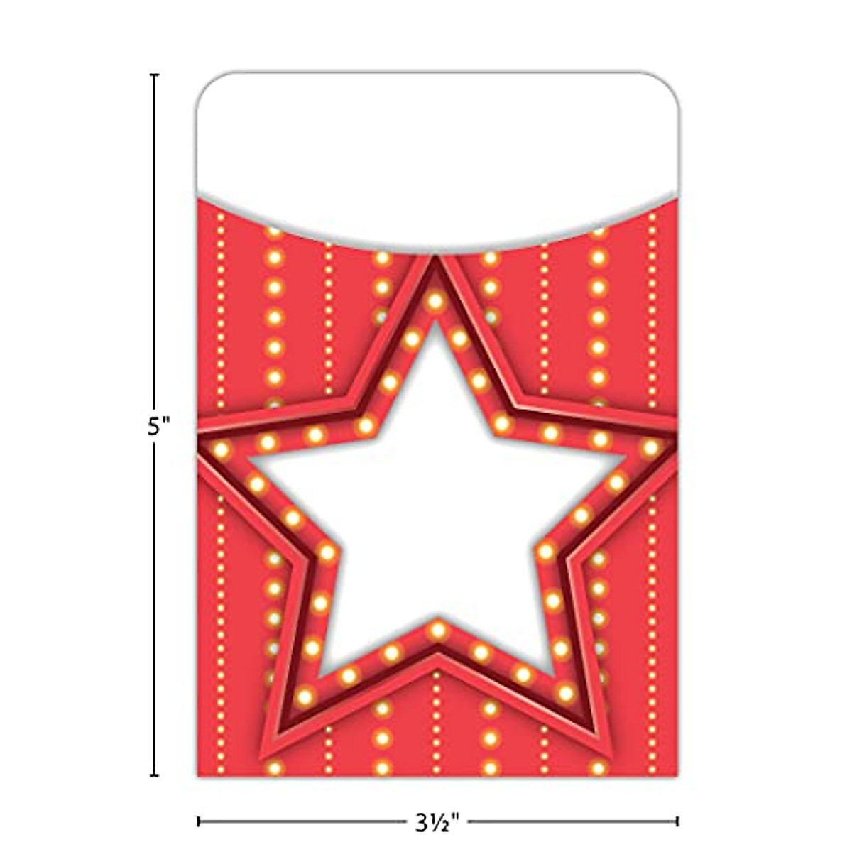 Teacher Created Resources Marquee Library Pockets - Multi-Pack