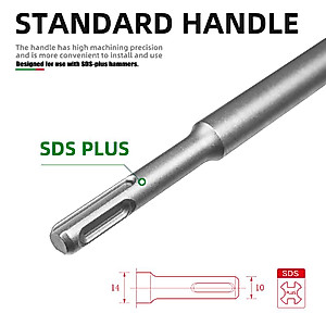 Monkey King Bar-3 IN Wide Sds Plus Floor Scraper-Sds plus bits-10"x3" Sharpened Tile and Sds Tile Chisel for Floor and Wall Tile Concrete Mortar Thinset Brick